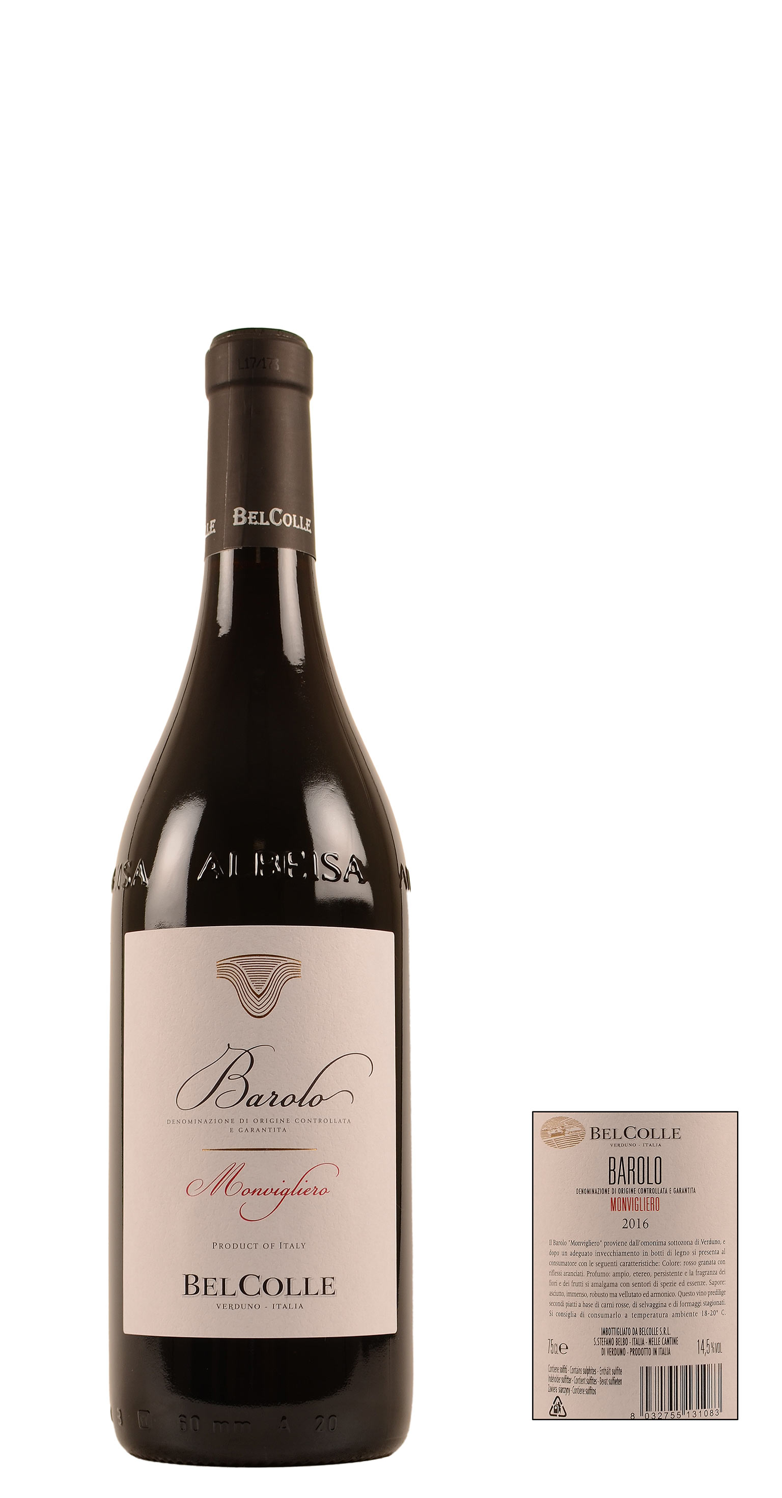 2016 - Bel Colle - Barolo D.O.C.G. - Monvigliero - 0,75 Ltr. - Rosso ...