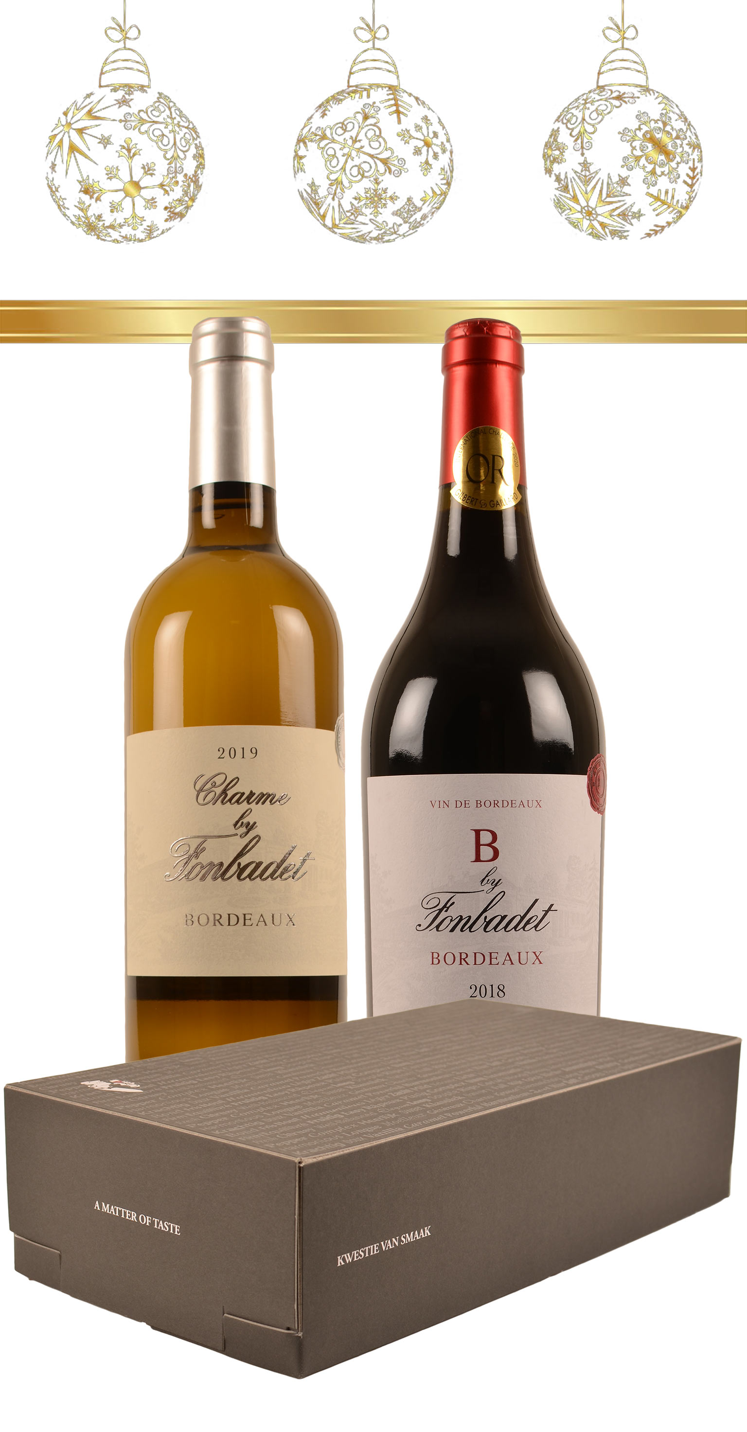 Christmas Box 2 bottles - 1 | Het Wijnhuis Schiedam - Wijnhandel Van Dijk