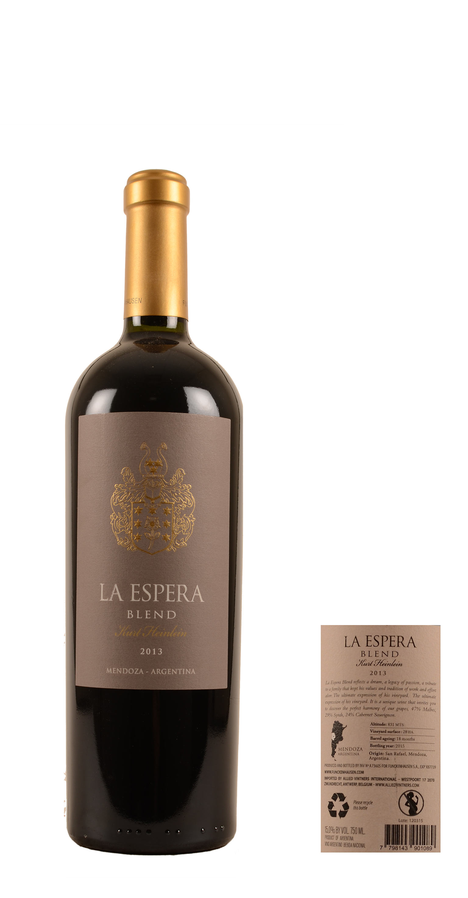 2013 - Funckenhausen Vineyards - La Espera Gran Reserva - Blend Kurt ...