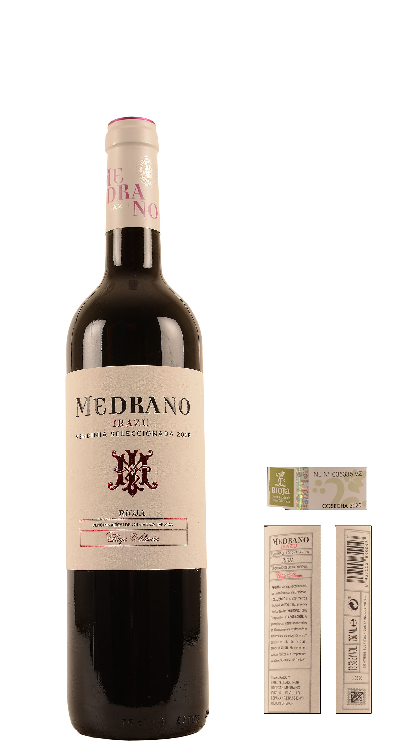 2020 - Bodegas Medrano Irazu - Selección - Tempranillo - 0.75 - Tinto ...